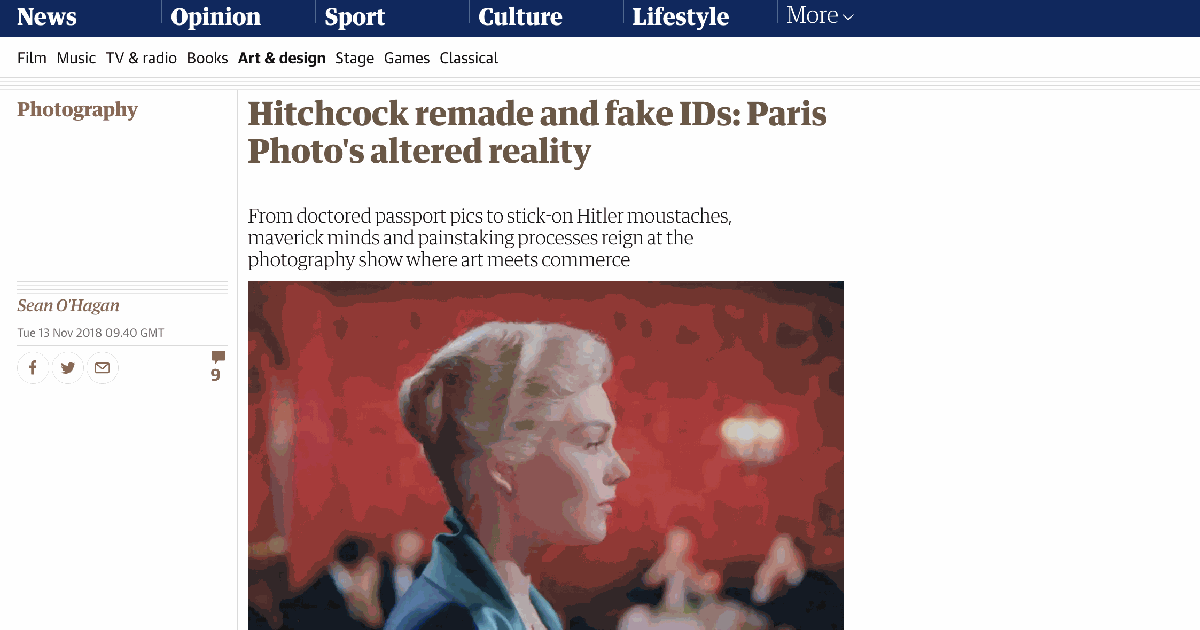 Hitchcock remade and fake IDs: Paris Photo's altered reality | Michael ...